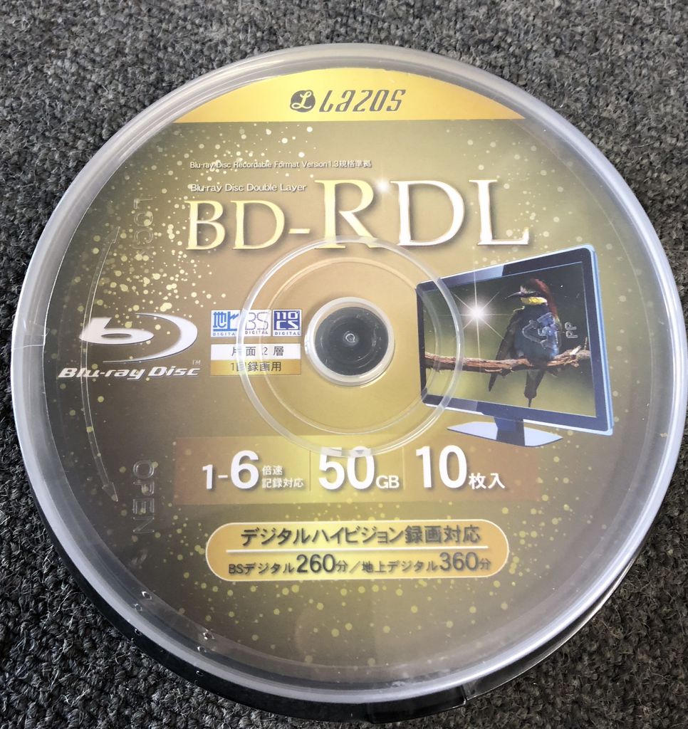 LAZOS BD-RDL(片面2層) 50GB 1-6倍 10枚スピンドル Wideプリンタブル リーダーメディアテクノ:L-BDDL10 ...
